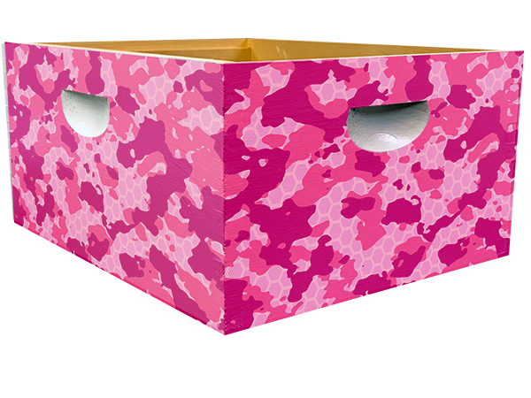 Pink Camo - Honey Bee Box Wrap - Bee Box Wraps