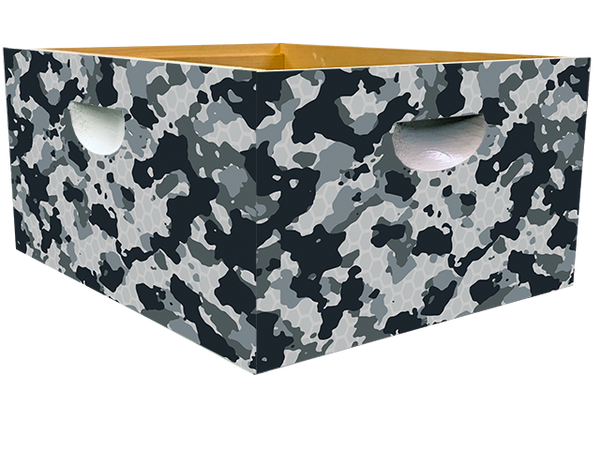 Gray Camo - Honey Bee Box Wrap - Bee Box Wraps