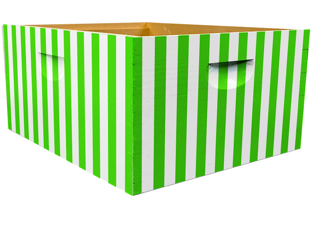 Green Stripes Hive Wrap Combo - Bee Box Wraps
