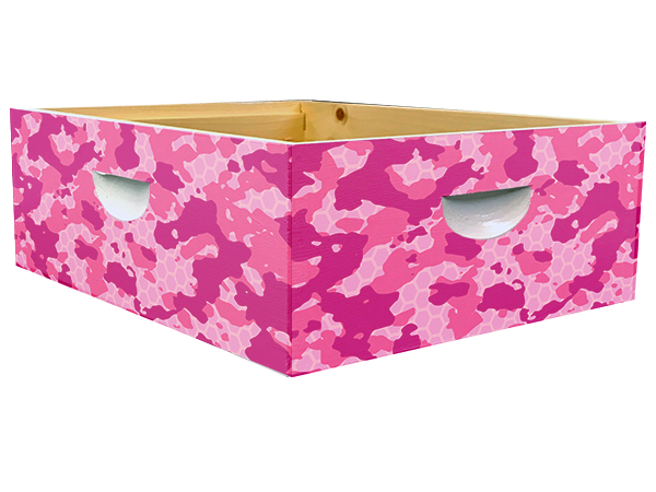 Pink Camo Theme - Honey Bee Box Wrap - Bee Box Wraps